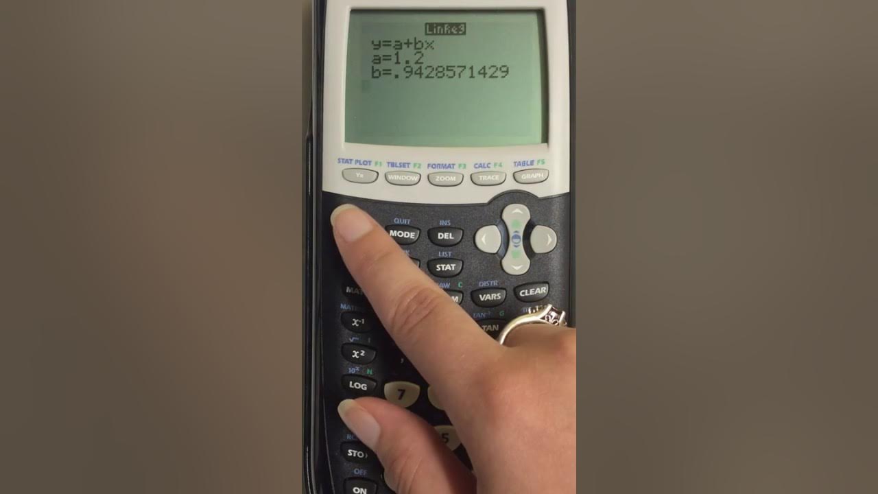 Adding Correlation Coefficient to LinReg in TI 84 Graphing Calculator ...