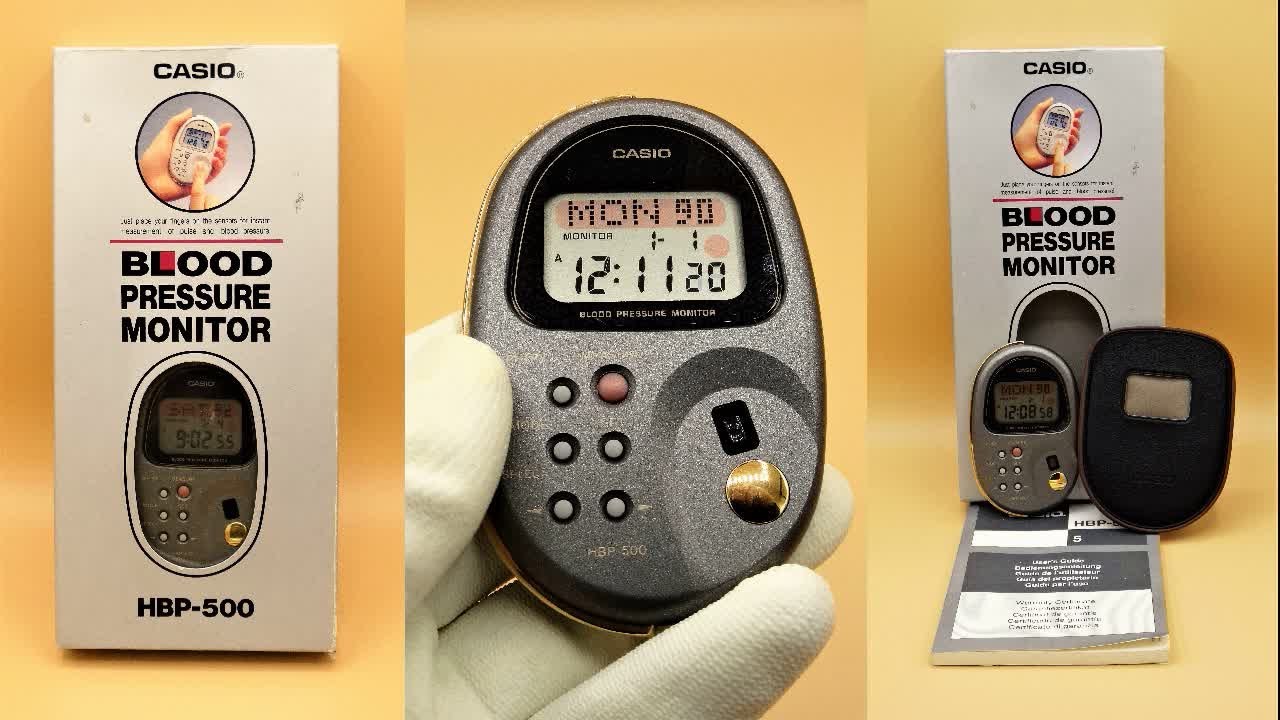Casio HBP 500 Blood Pressure Monitor vintage - YouTube