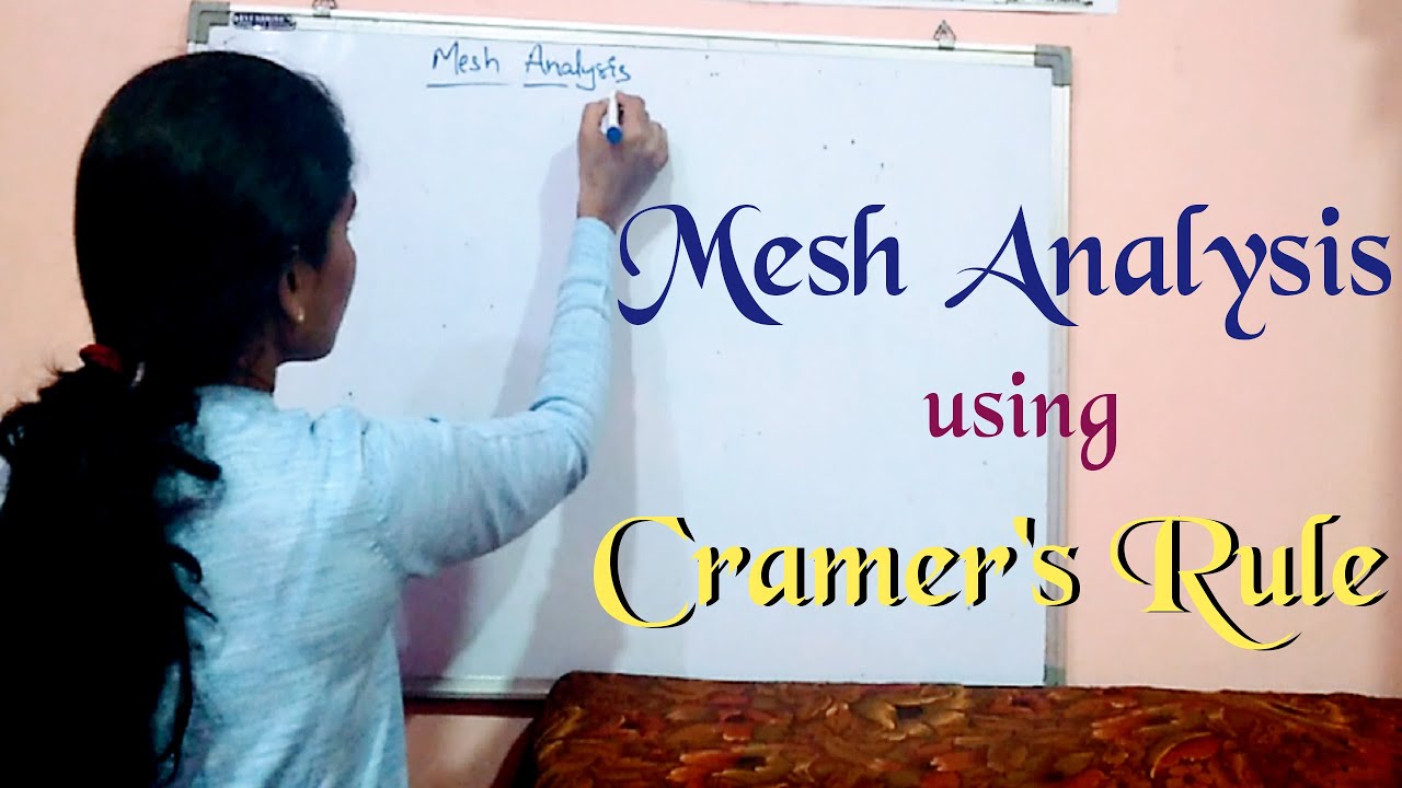 Problems on Mesh Analysis | Cramer's Rule | DC Networks | Basic ...