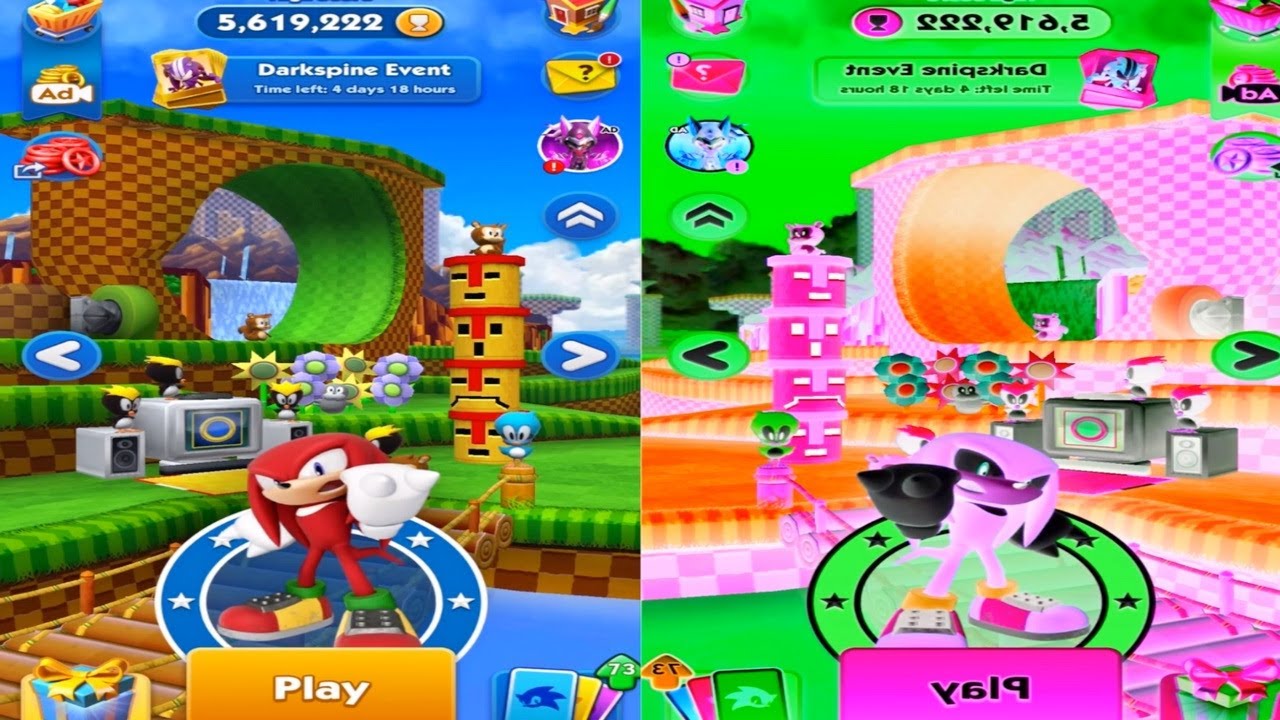 Sonic Dash Knuckles Invert Colors Mix Ep 191 - YouTube