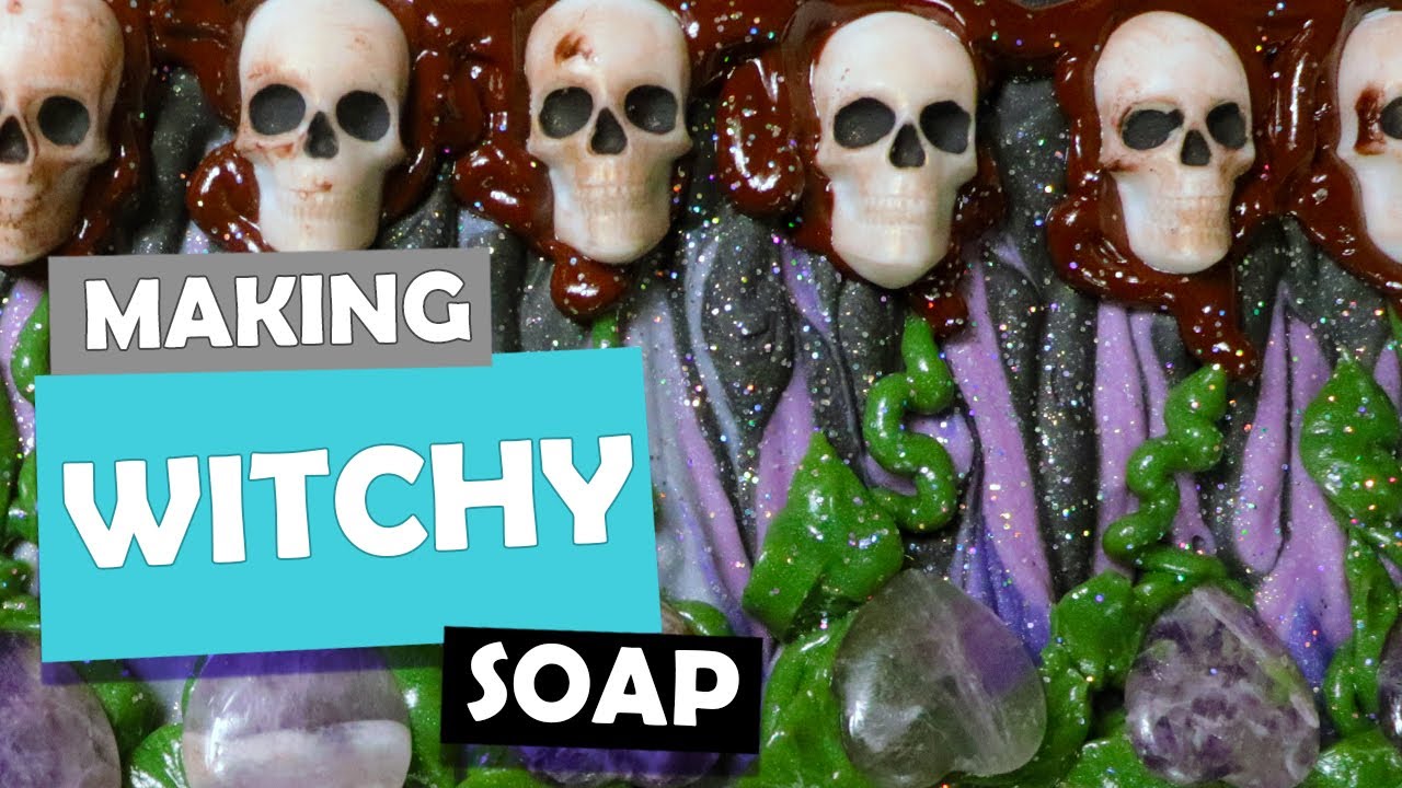 Hedge Witch: Blessing or a Curse? cold process soap making - YouTube