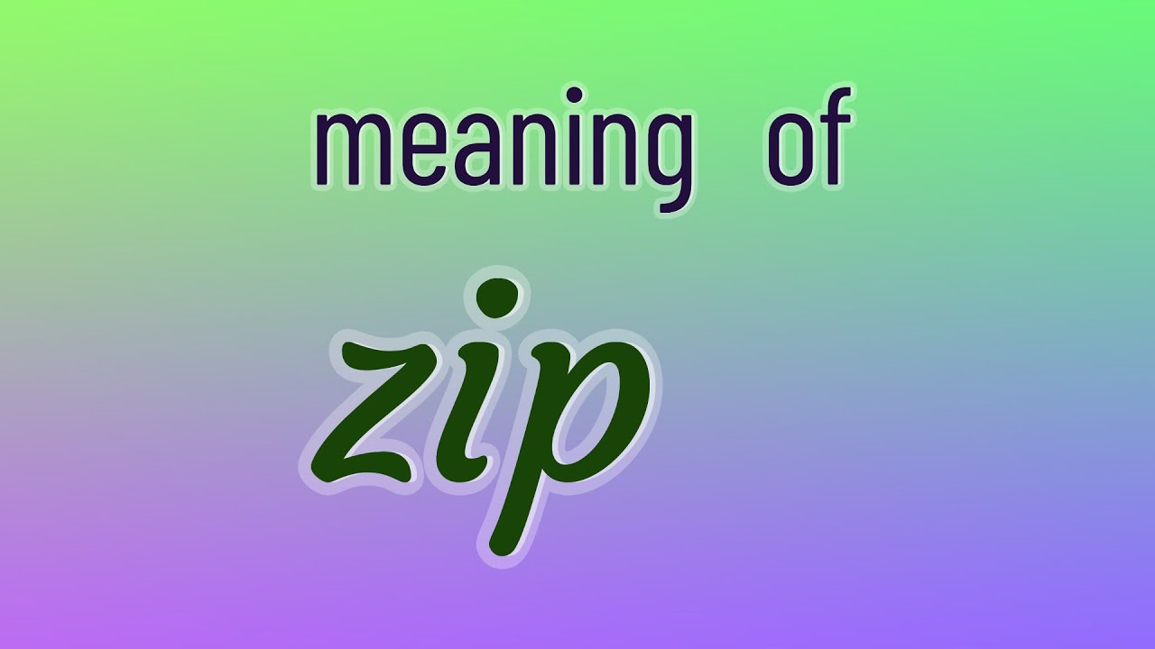 Zip - 90 English Vocabulary Flashcards - YouTube