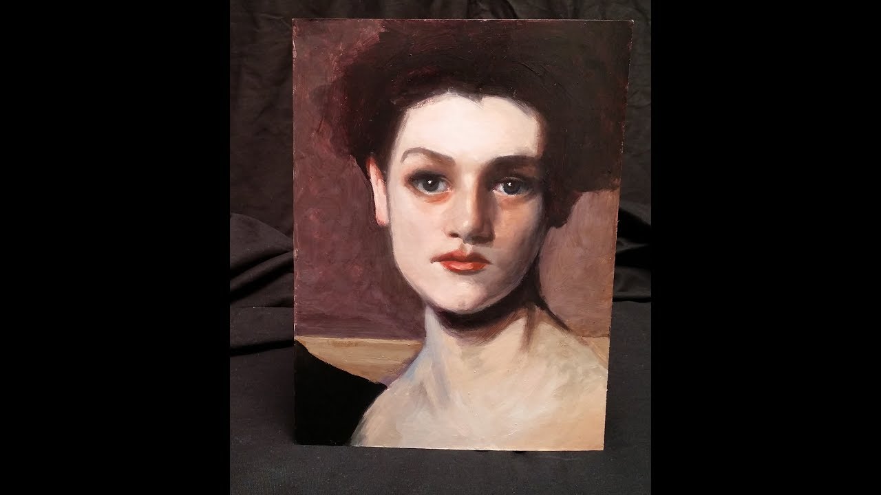 John Singer Sargent Timelapse oil painting - YouTube