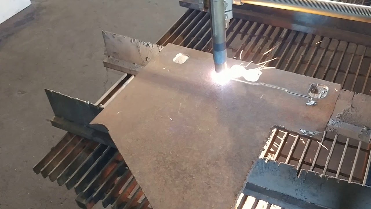 Pantograph plasma cutter - YouTube