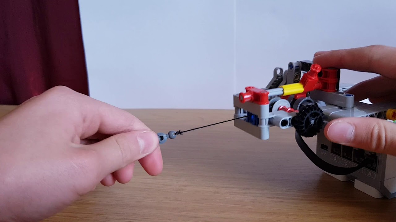 Lego Technic Advanced Powerful Winch on EW3 M-Motor 4K - YouTube