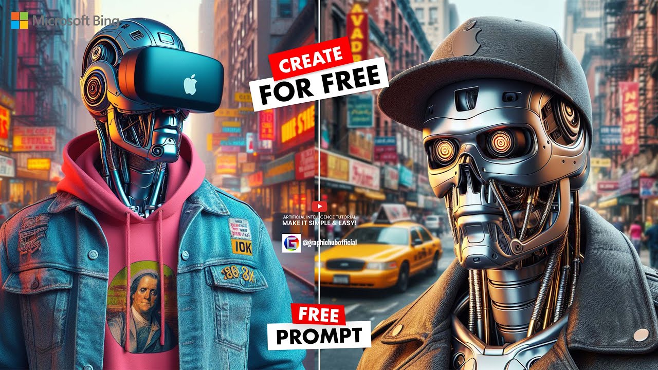 AI Creative Tutorial - Microsoft bing - Create For FREE - No Photoshop ...