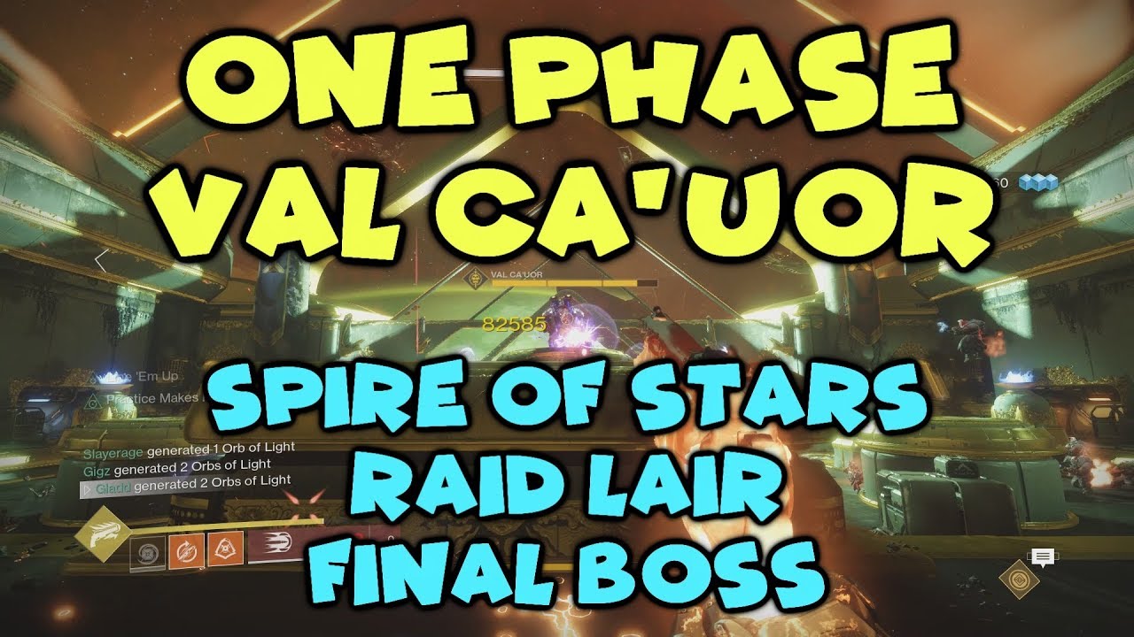 Destiny 2 - ONE PHASE Val Ca'uor, Spire of Stars Raid Lair Final Boss ...