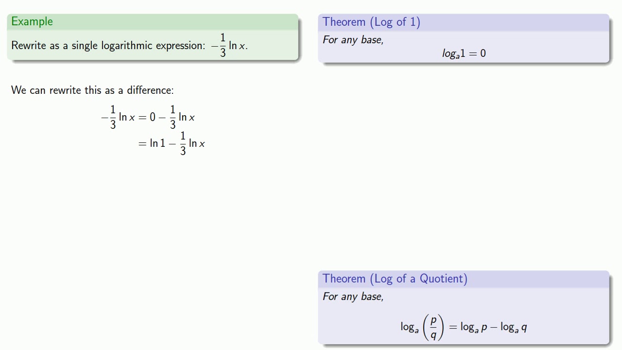 Rewriting Logarithms Youtube 8539