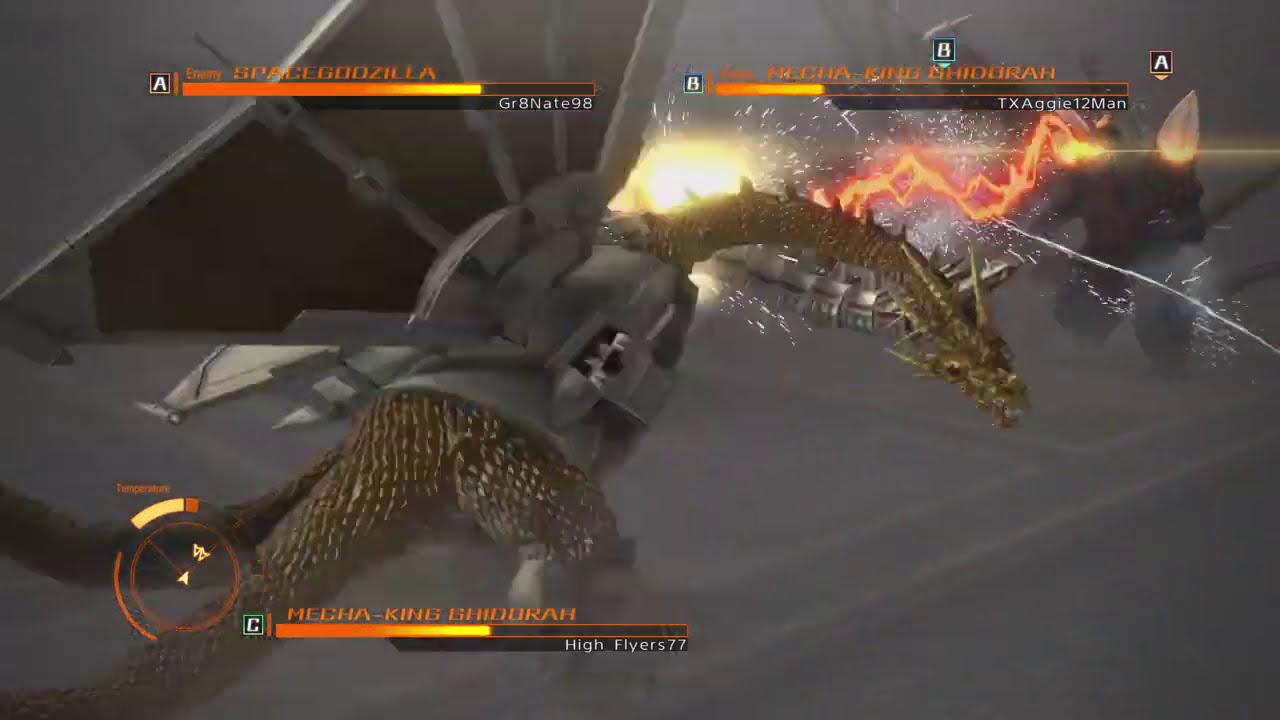 GODZILLA PS4: Mecha-King Ghidorah vs SpaceGodzilla vs Mecha-King Ghidorah - YouTube