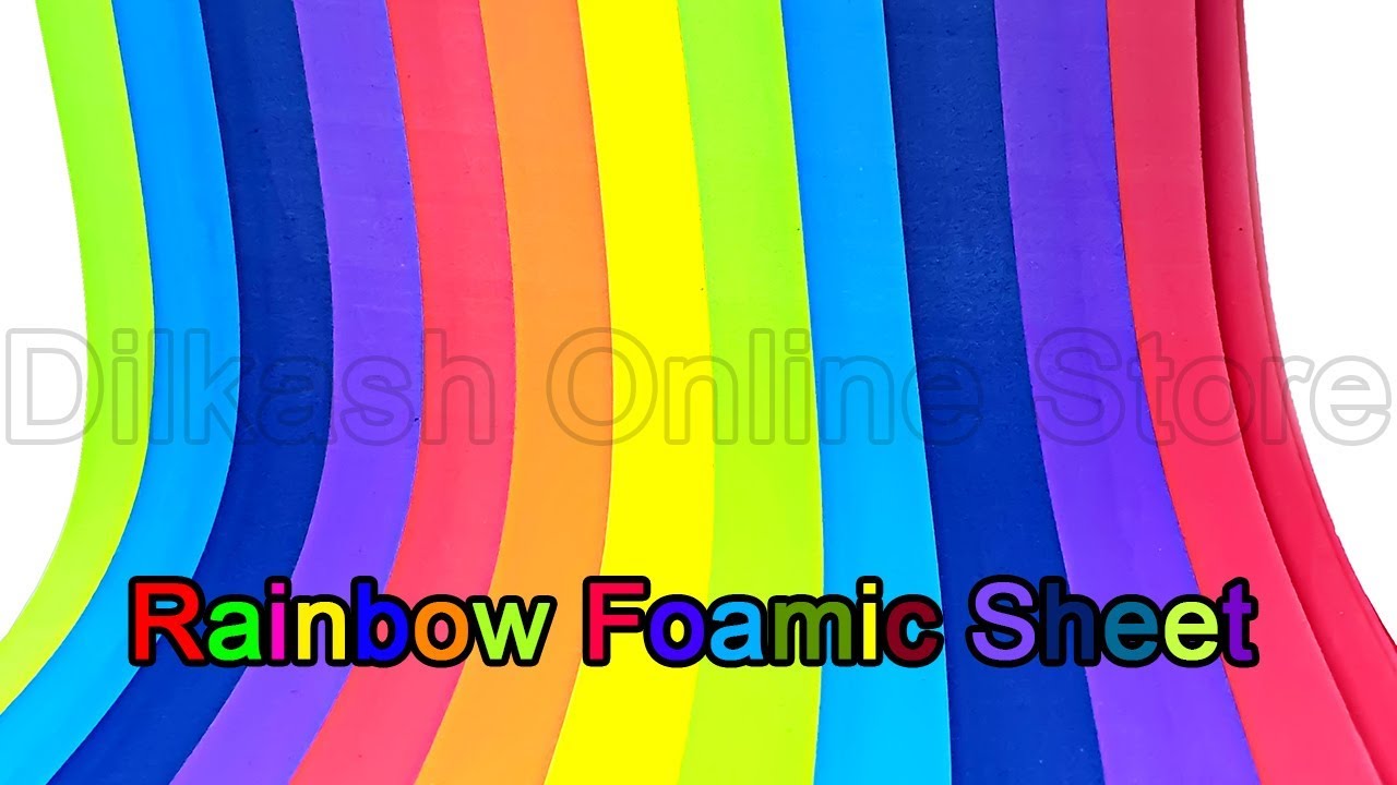 Rainbow Colors Fomic Sheet - Rainbow Foamic Sheet - Dilkash Online ...