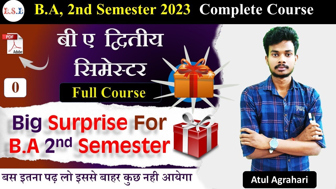 BA 2nd Semester 2023 Classes Big Surprise 🎁🎁 || Full Course 2023 - YouTube