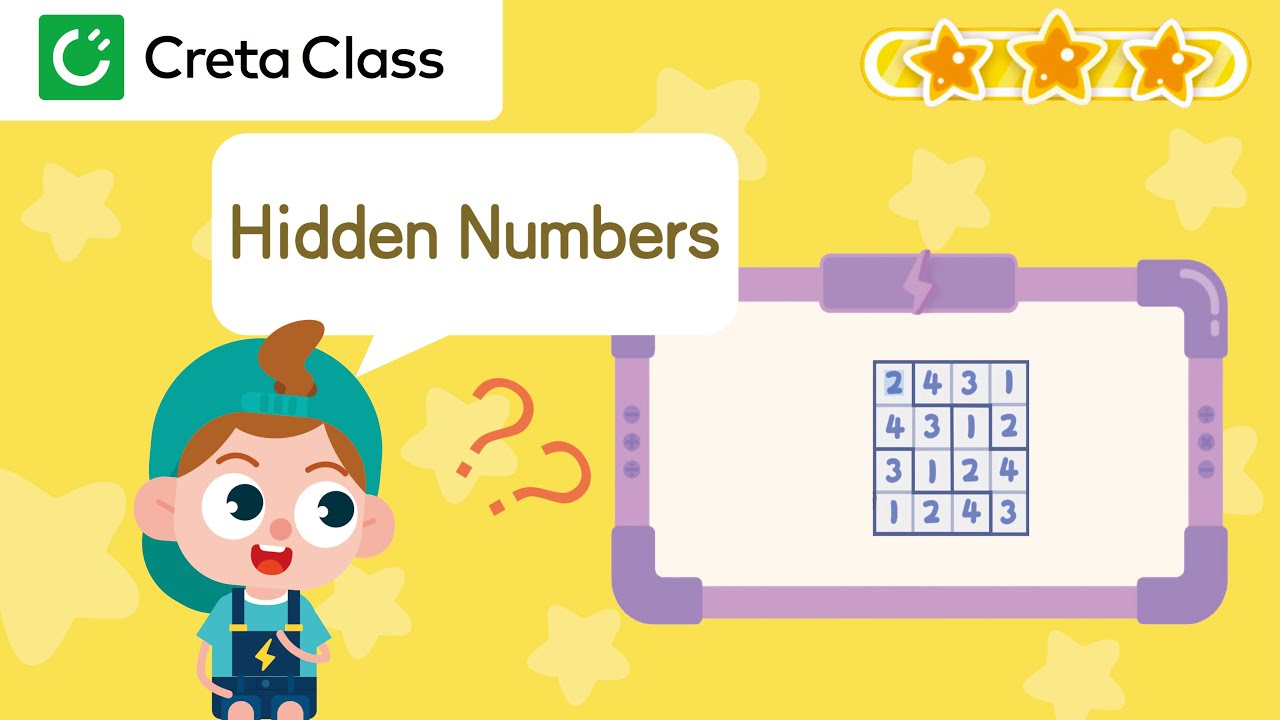 Hidden Numbers | Math Learning Video for Kids | Fun Math & Creta Class ...