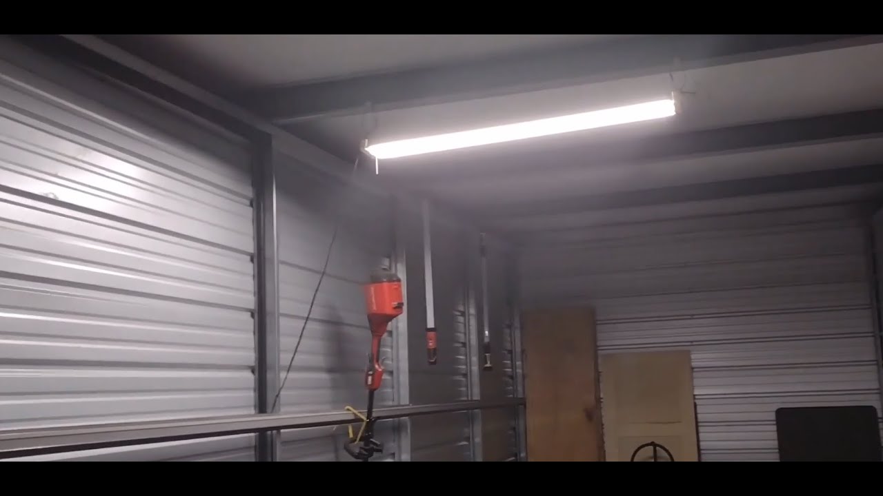 How to light an unpowered storage unit - YouTube