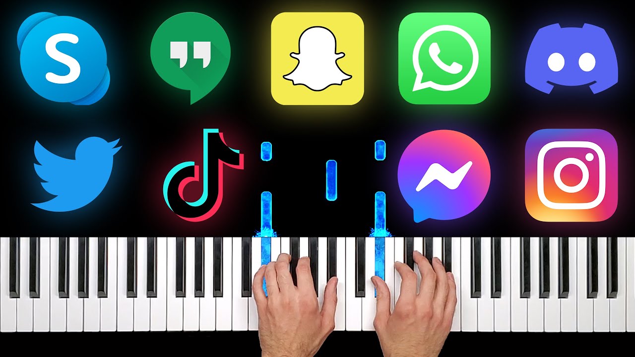 Top 14 Social Media Ringtones - Piano Tutorial - YouTube