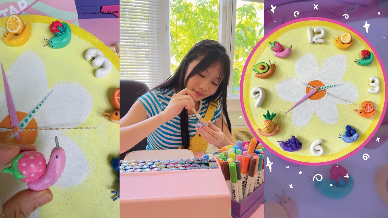 DIY Magnetic Clay Clock - YouTube