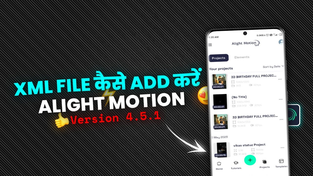 How To lmport Xml File In Alight Motion | Xml File Alight Motion Me Kaise Add Kare | Xml File ...