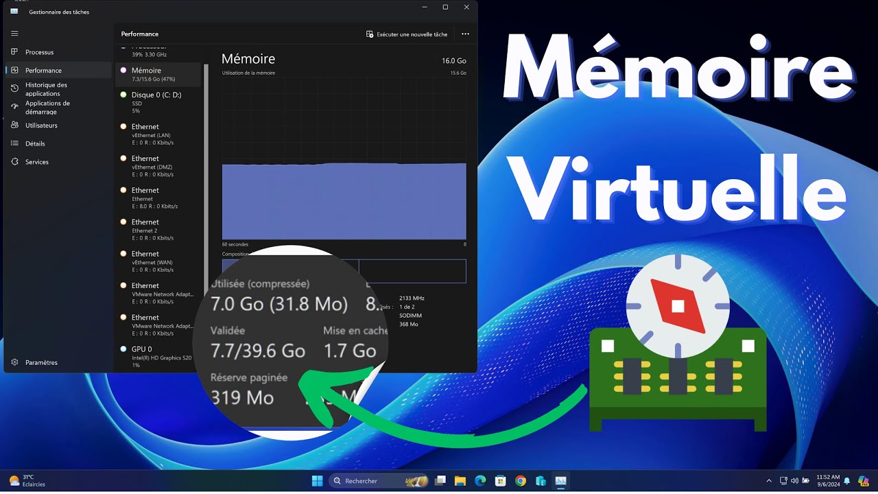Ajouter de la mémoire virtuelle sur Windows pour améliorer les ...