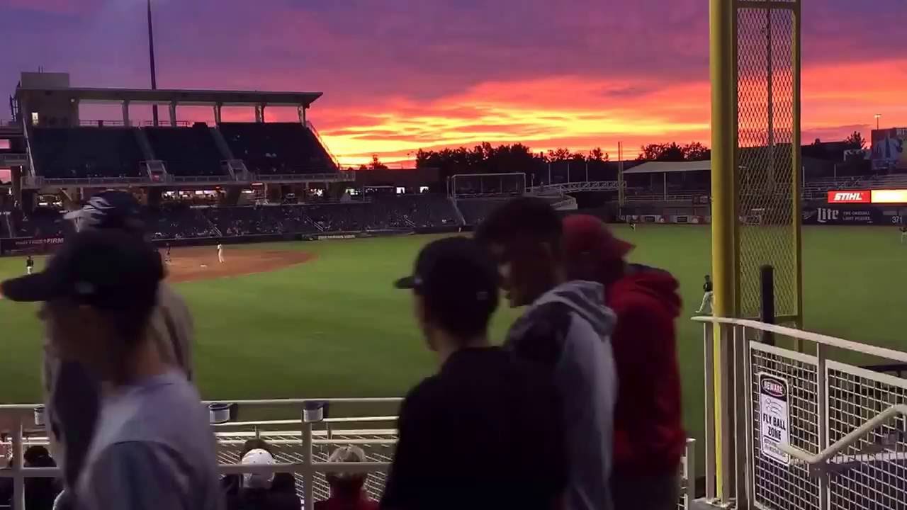 Isotopes baseball game in Albuquerque New Mexico time lapse - YouTube