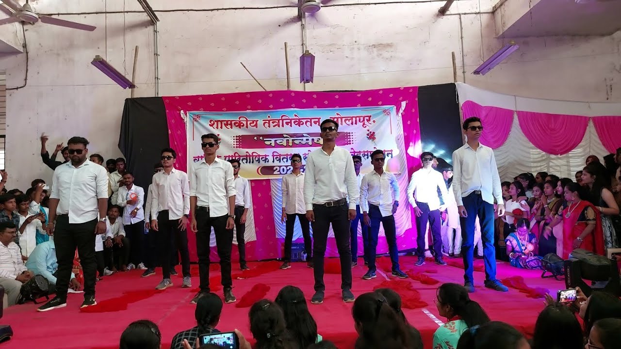 Government Polytechnic, Solapur 2023, 3rd year Computer boys perform a ...