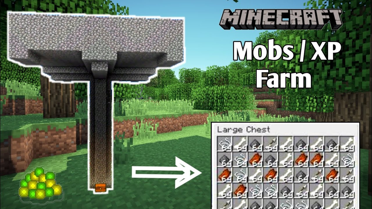 Minecraft | XP/Mob Farm | Tutorial | Easy & Efficient - YouTube