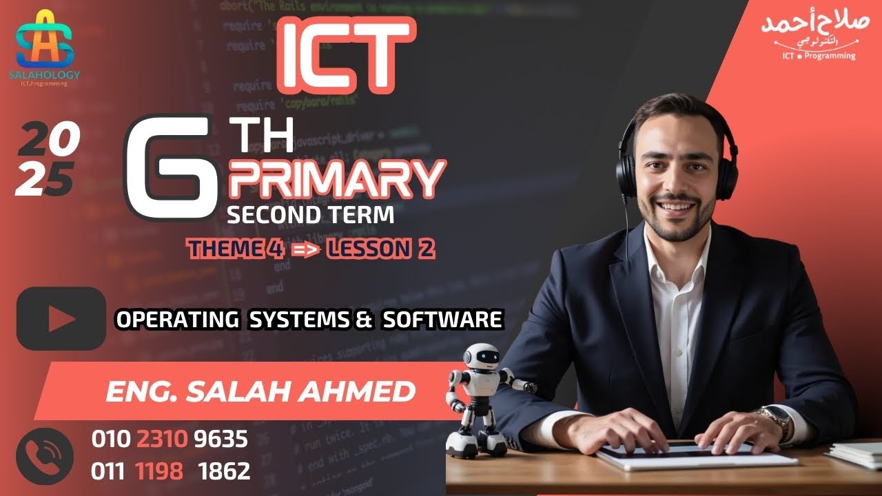 2025 - ICT Primary 6 - 2nd Term - THEME 4 == LESSON2: Operating systems & software - YouTube