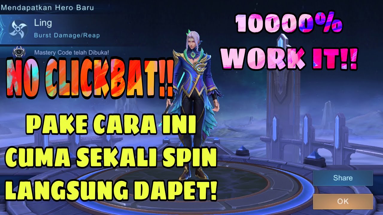 TERBARU!! CARA MENDAPATKAN HERO LING DI LUCKY SPIN SEKALI DRAW - YouTube
