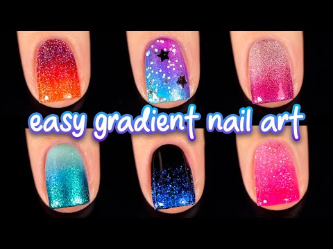 Easy Gradient Nail Art Tutorial Compilation! DIY Manicure || KELLI ...