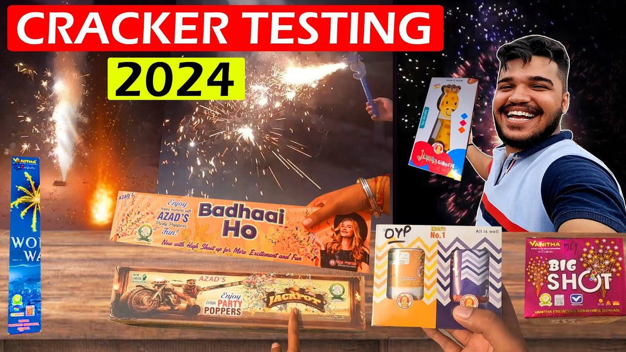 Diwali Crackers Testing 2024 | Different Types Of Unique Cracker ...