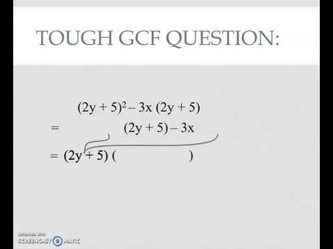 Tough GCF problems - YouTube