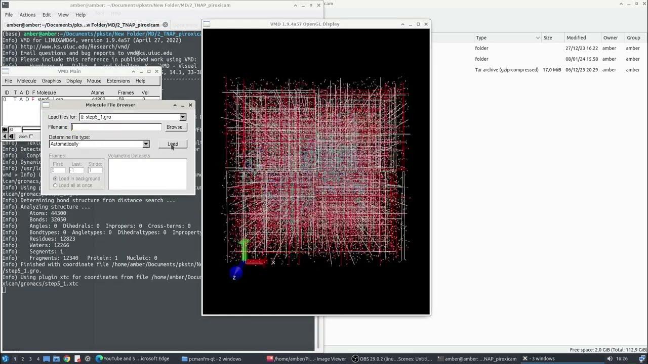 Hydrogen Bond Occupancy using GROMACS and VMD | Perhitungan Hydrogen Occupancy pada GROMACS dan ...