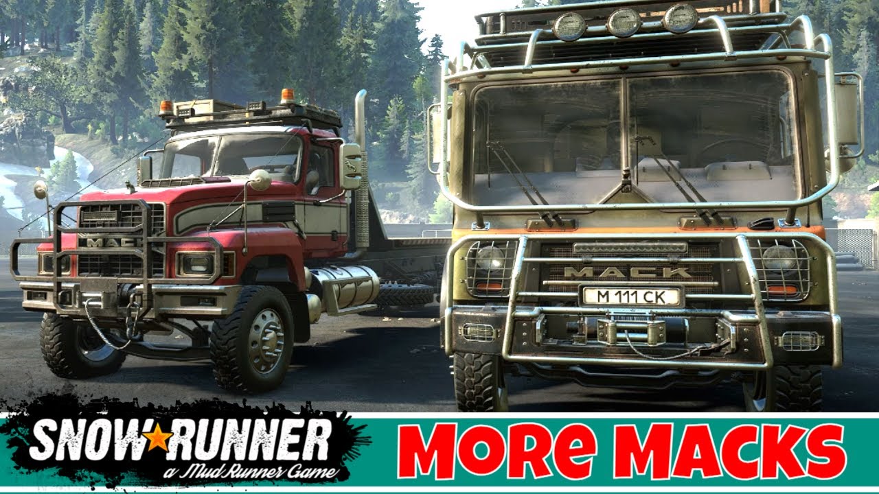 Snowrunner Mack Dual Pack DLC | Putting The Mack Pack to Work - YouTube