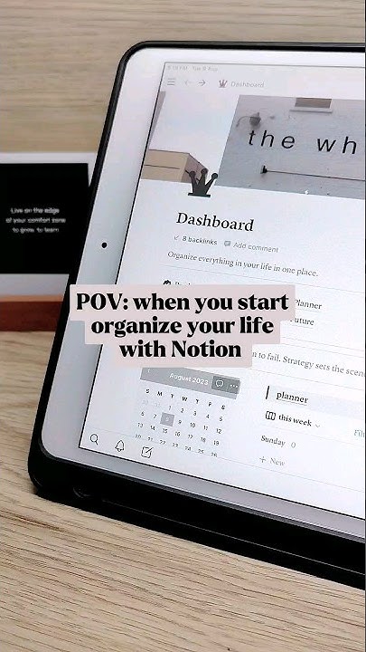 POV: when you start organize your life with Notion #notion #notiontips - YouTube