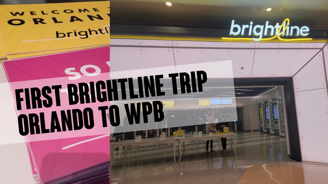 Brightline Inaugural Orlando to WPB Train Ride MCO Terminal C Parking ...