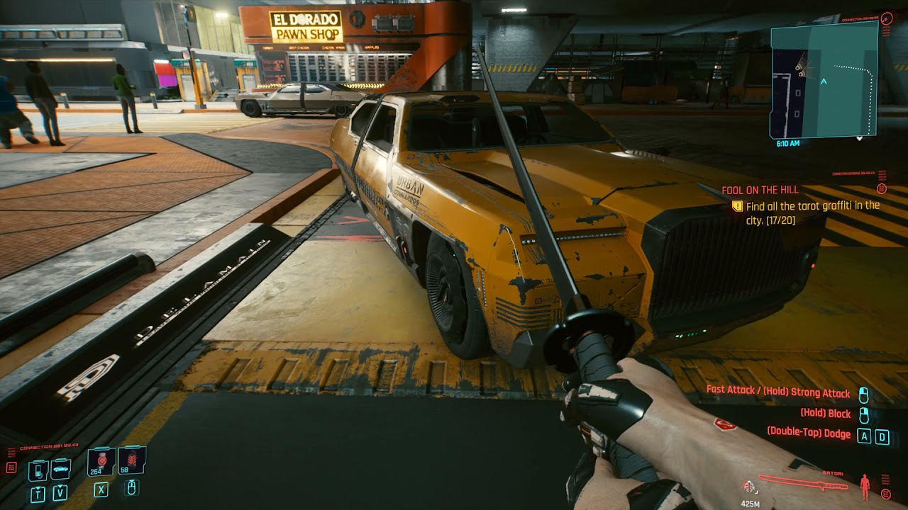 Cyberpunk 2077 Combat Cab location (Yellow Taxi) - YouTube