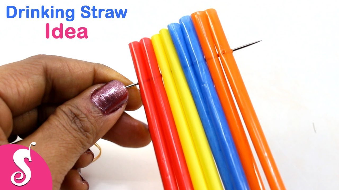 Straws Craft Idea | Make Cool Wind Chime from Drinking Straws ...