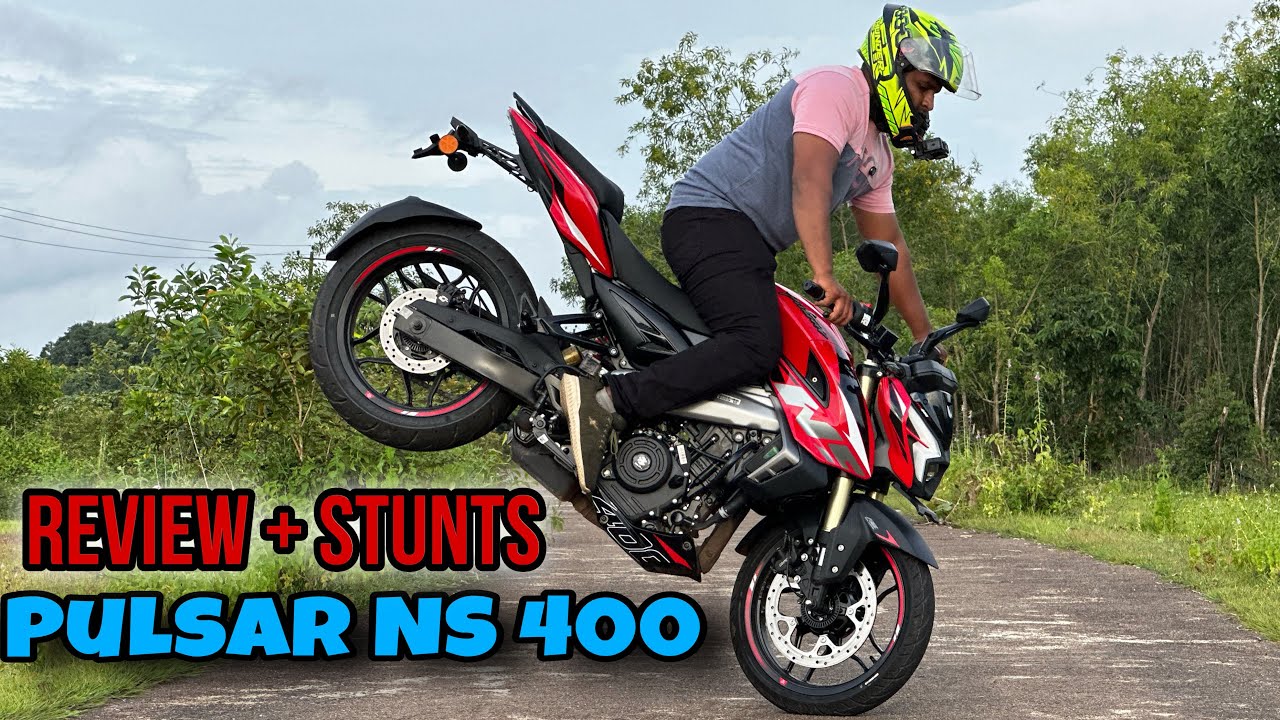The Most Powerfull Pulsar 400 First Ride Review & Stunts 🔥🔥🔥 - YouTube