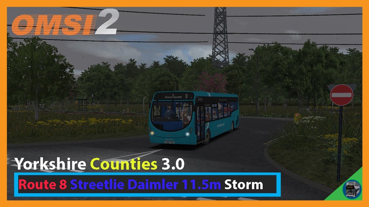 Omsi 2 | UK Map Yorkshire Counties v3 - with collisions on - Storm ...