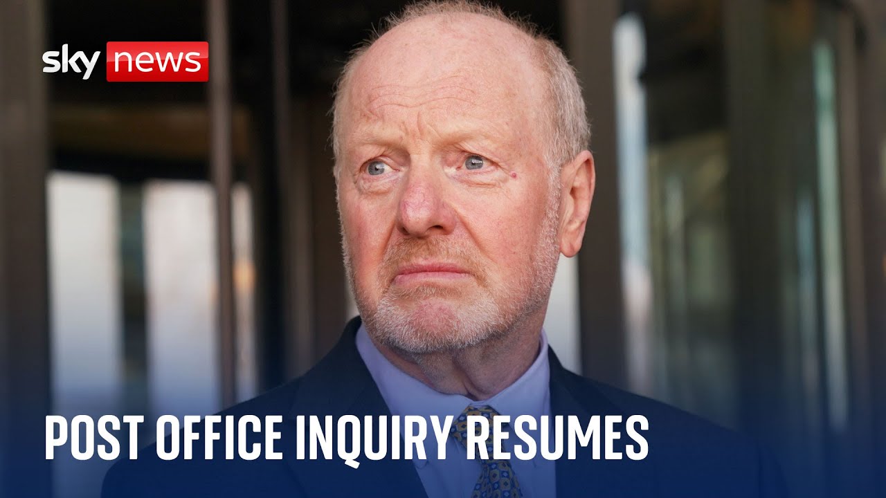 Post Office scandal: Alan Bates gives evidence at Post Office Inquiry ...