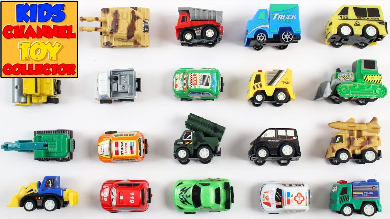 Learn Vehicles With Small Vehicles Toys For Kids | Cars And Trucks ...