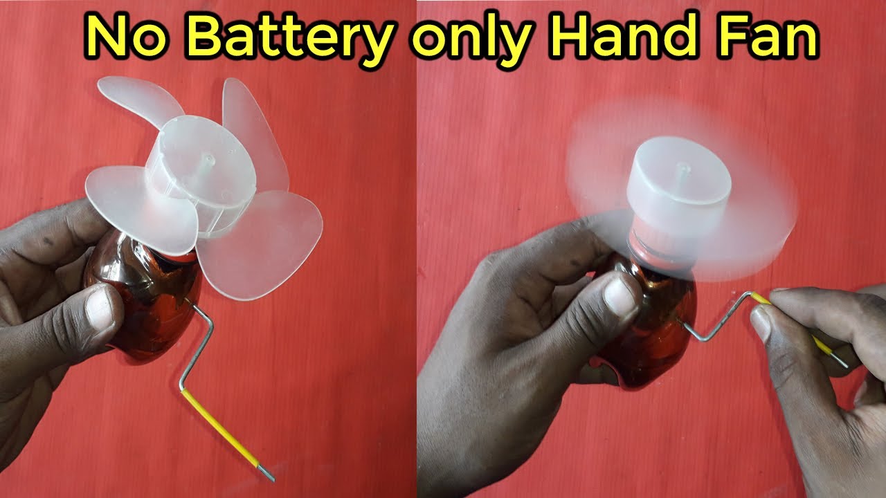 How to make hand fan without motor and battery | Hand fan making at ...