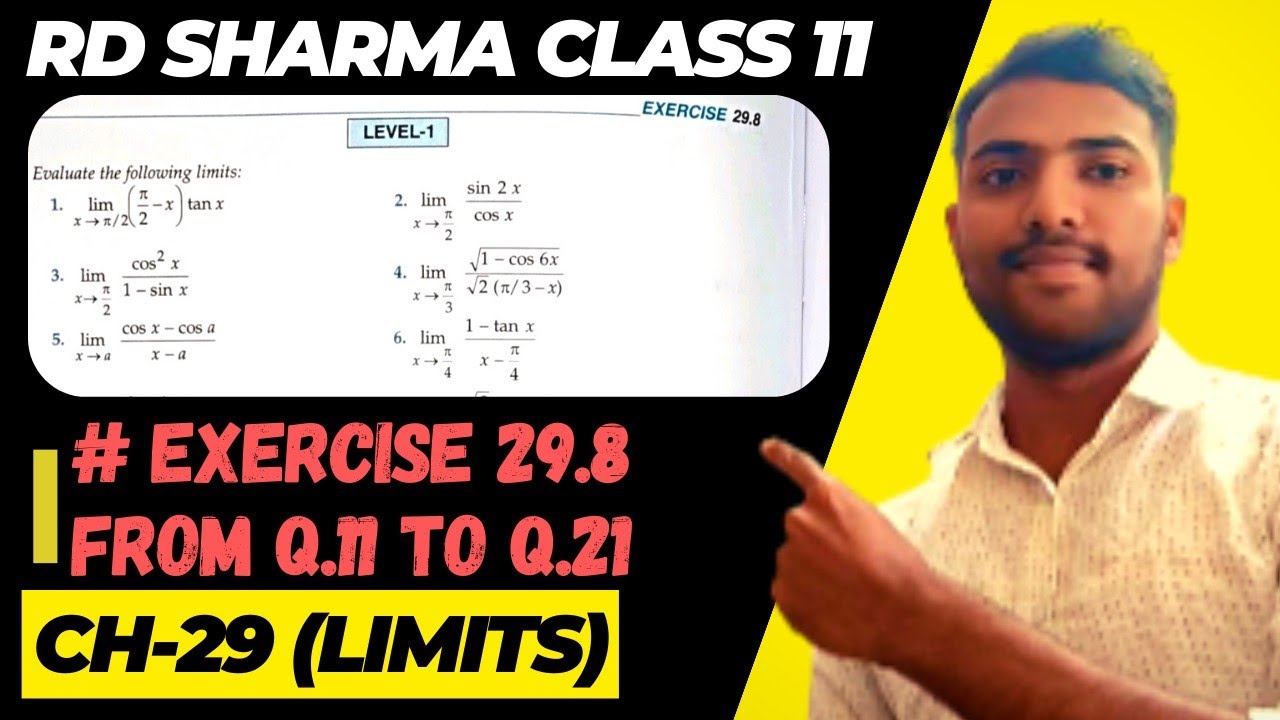 RD Sharma Class 11th Ex.29.8 Solutions Chapter 29 (Limits ) From Q.11 ...