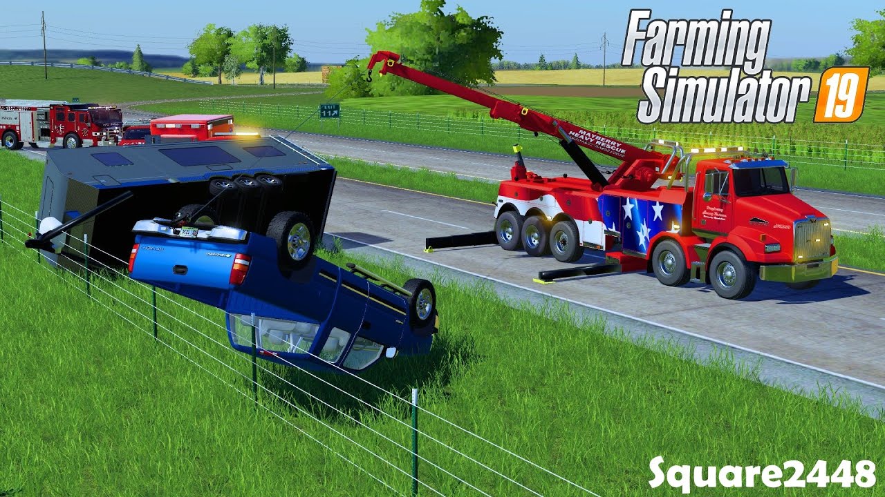 PICKUP TRUCK & TOY HAULER ROLLOVER | HEAVY RESCUE | ROLEPLAY | FS19 ...