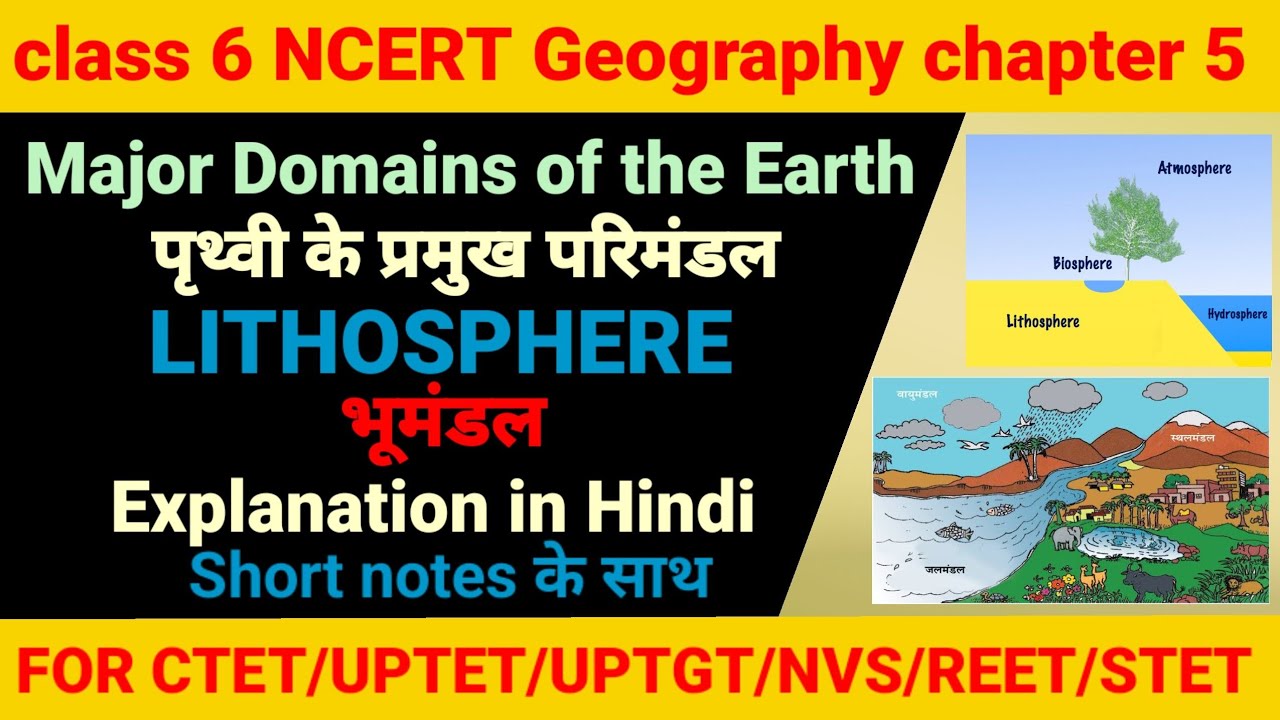 NCERT Class 6 Geography Chapter 5|पृथ्वी के प्रमुख परिमंडल-भूमंडल ...