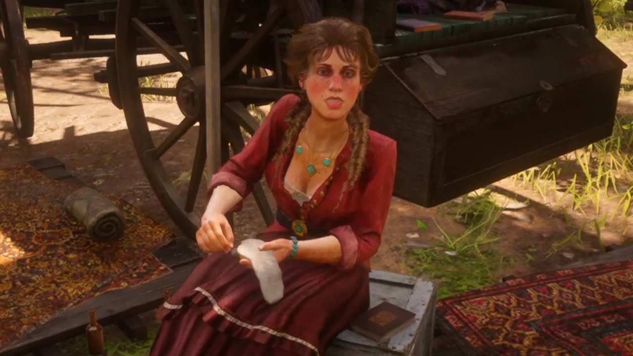 Miss Grimshow hit Mary-Beth. Red Dead Redemption 2 - YouTube