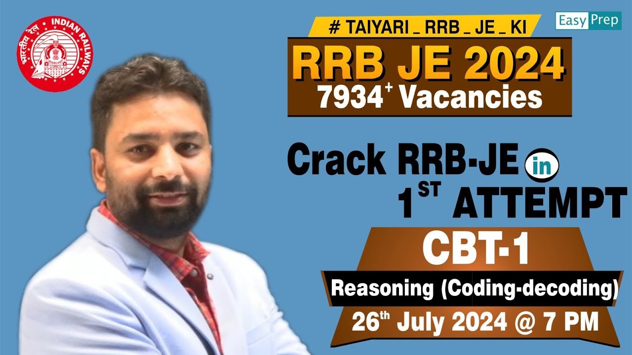 General Intelligence and Reasoning | Coding and Decoding | Lect-1 | RRB JE | Kanhaiya Thakur Sir ...