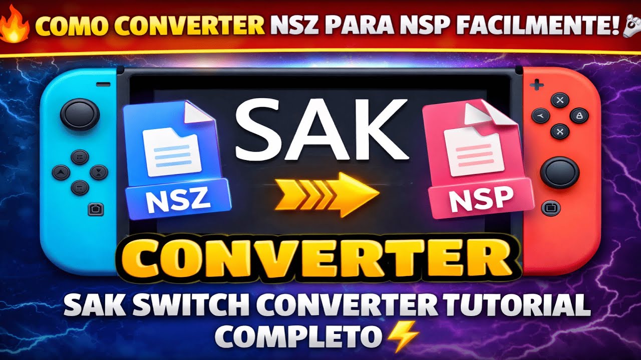 🔥 COMO CONVERTER NSZ PARA NSP FACILMENTE! 🎮 SAK SWITCH CONVERTER ...