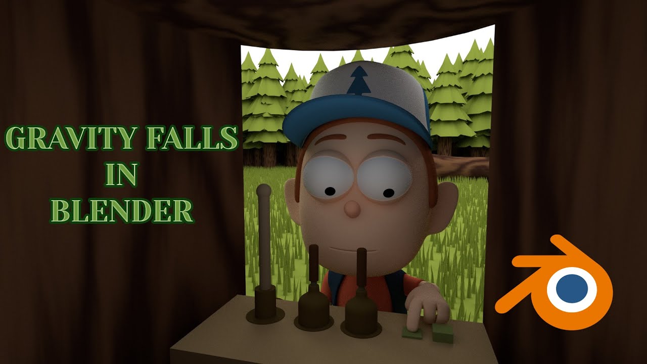 [Blender] Gravity Falls in 3D - YouTube