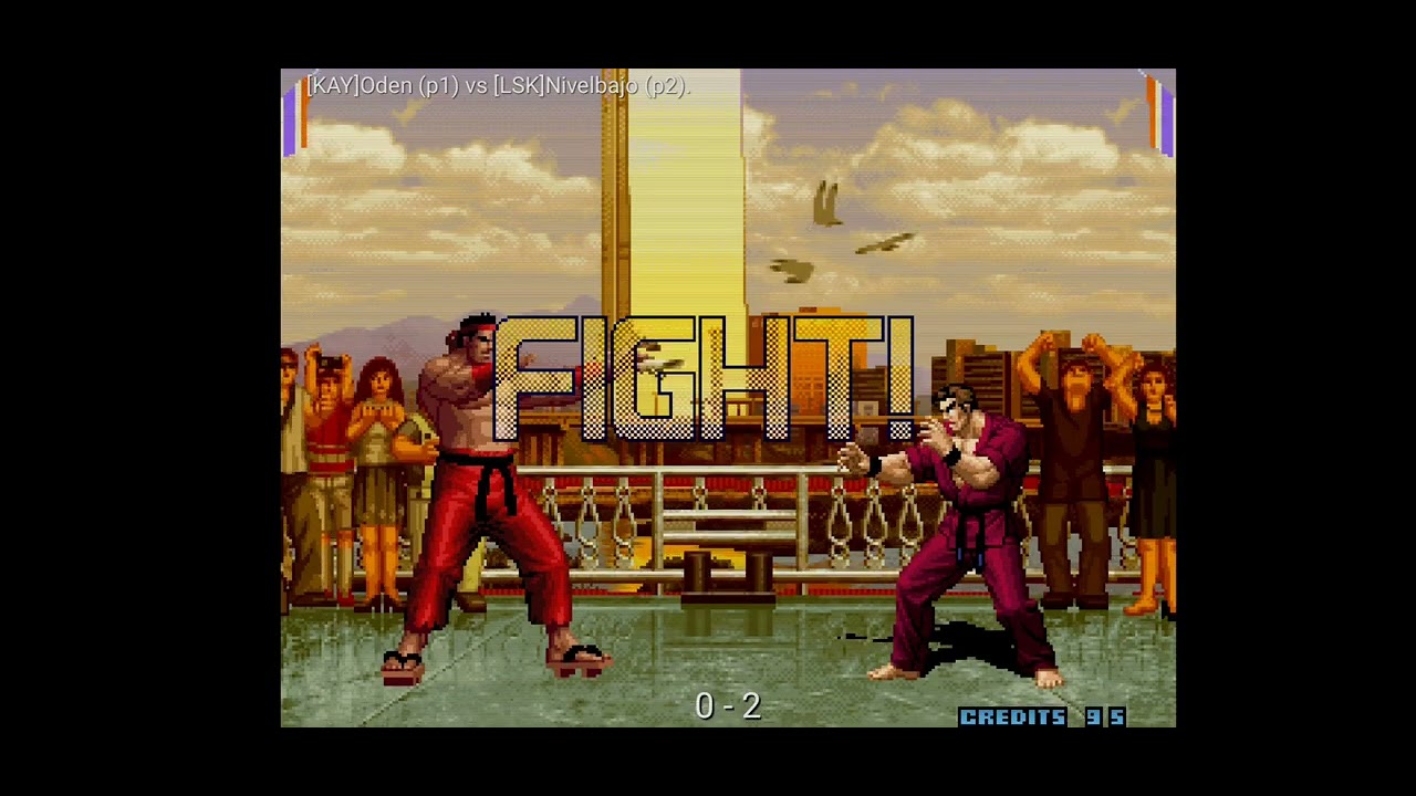 LSK Nivelbajo vs KAY Oden emulador Android ggpo kof 2002 plus - YouTube