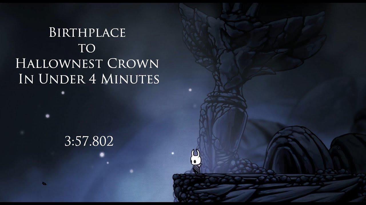 Hollow Knight - Getting to Hallownests Crown from Birthplace in Under 4 ...
