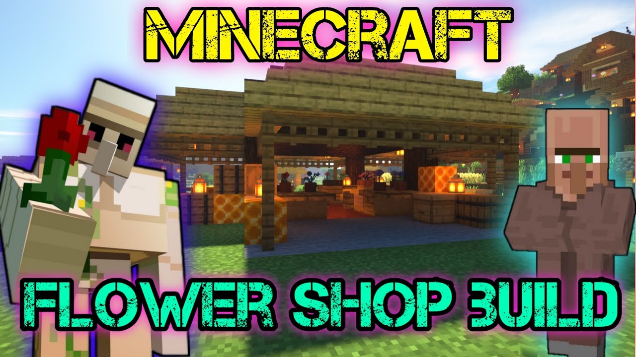 Cute Minecraft Flower Shop / Honey Shop | Cute Minecraft Building ...